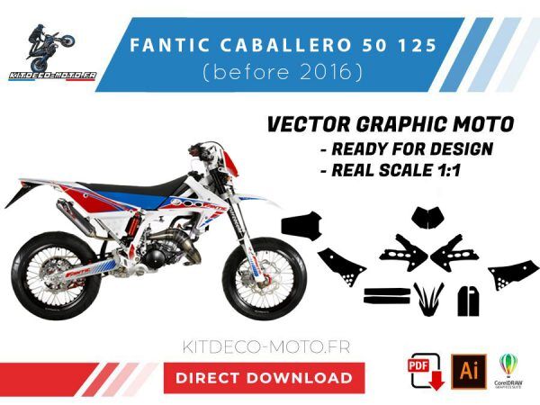 Template Fantic CABALLERO 50 / 125 (Avant 2016) Vector - Boutique Kit ...